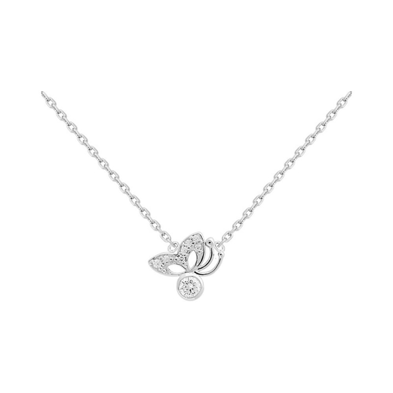 COLLIER 42CM AGT PAPILLON OZ - RM France
