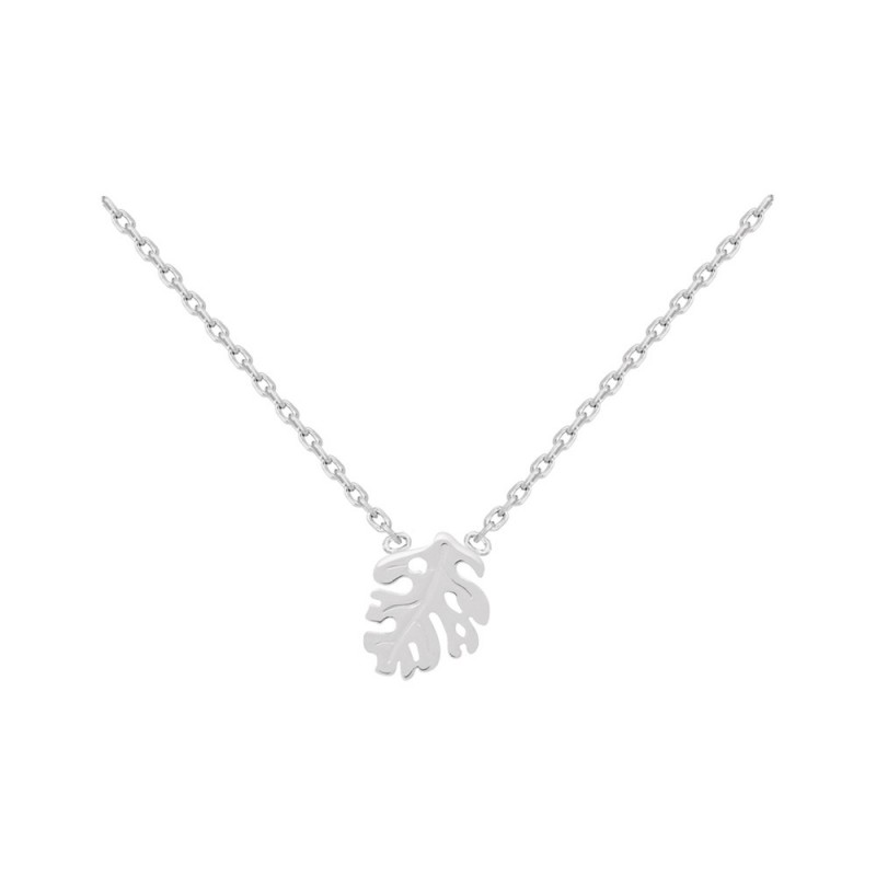 COLLIER 42CM AGT FEUILLE - RM France